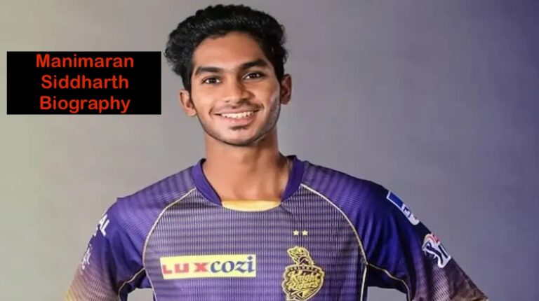 Manimaran Siddharth Biography 2026: Career, Net Worth, News, Education ...